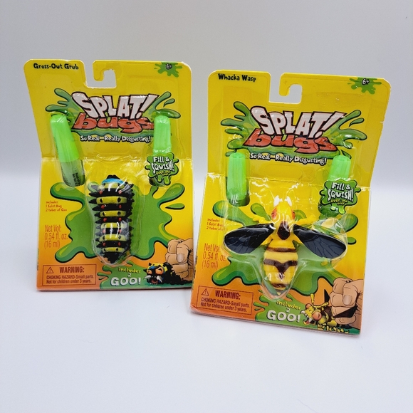 Toys | Pair Of Splat Bugs Gross Out Grub And Wacka Wasp Set | Poshmark